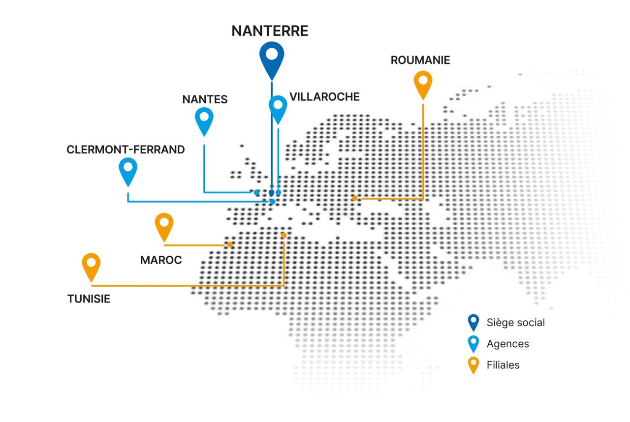 Nos implantations | Sherpa Engineering